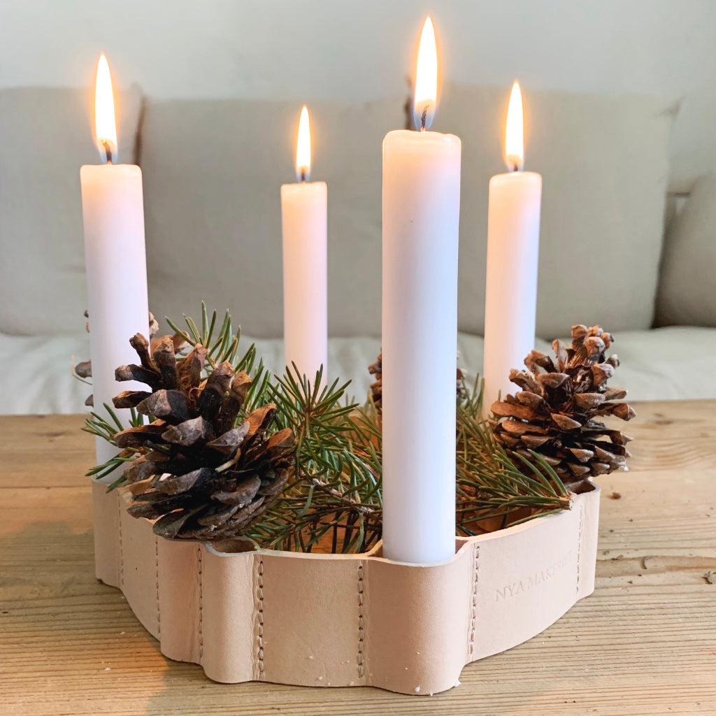 Kerzenhalter Leder | Handwerk und Design aus Schweden | MYS